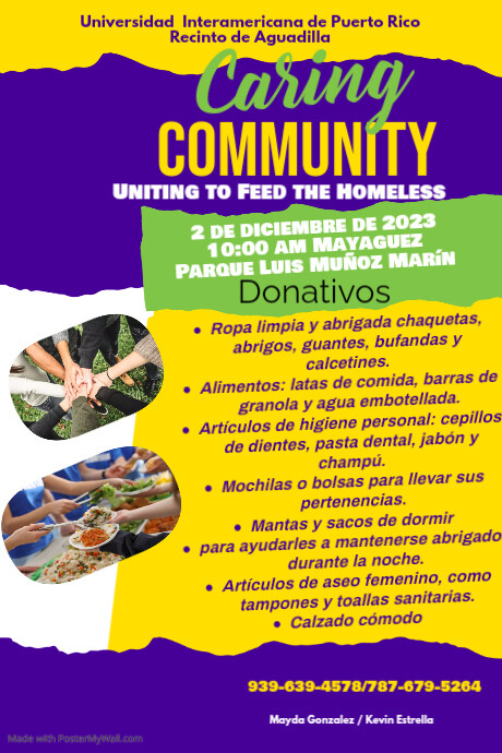 Feed The Homeless Caring Community | PosterMyWall