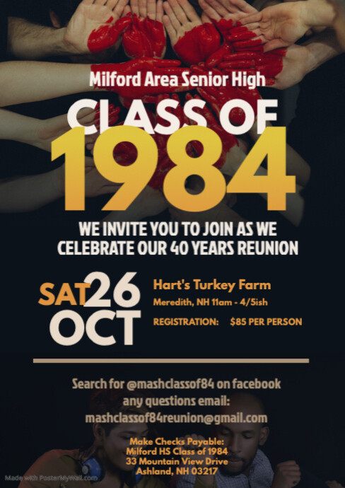 MASH Class of 1984 Reunion | PosterMyWall
