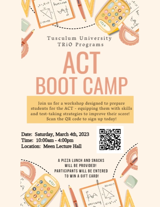 ACT Bootcamp March'23 | PosterMyWall