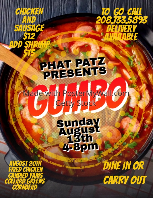 Creole Gumbo Festival Event Flyer Template | PosterMyWall