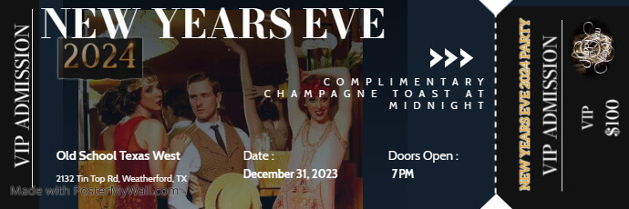 NYE 2024 VIP | PosterMyWall