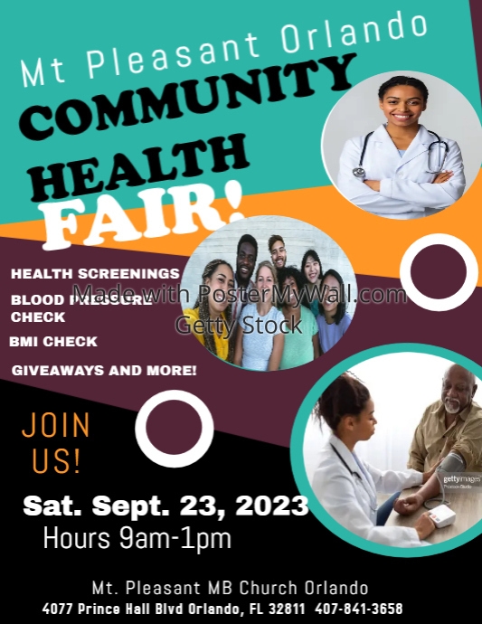 Green Health Fair Community Day Flyer | PosterMyWall
