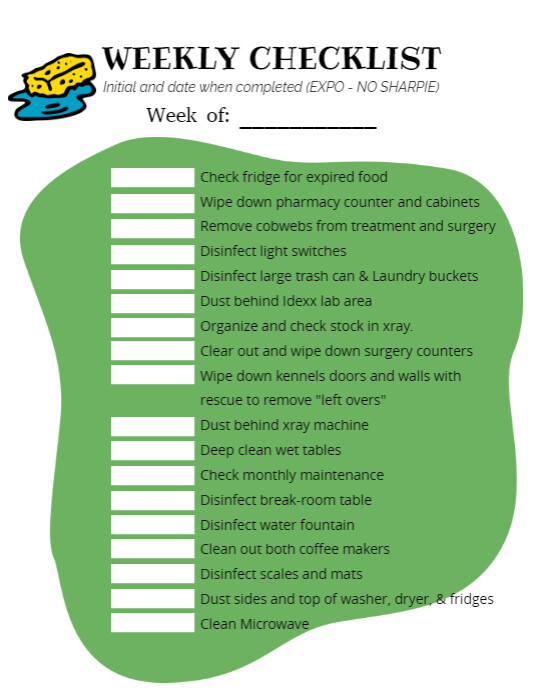 WEEKLY CHECKLIST | PosterMyWall