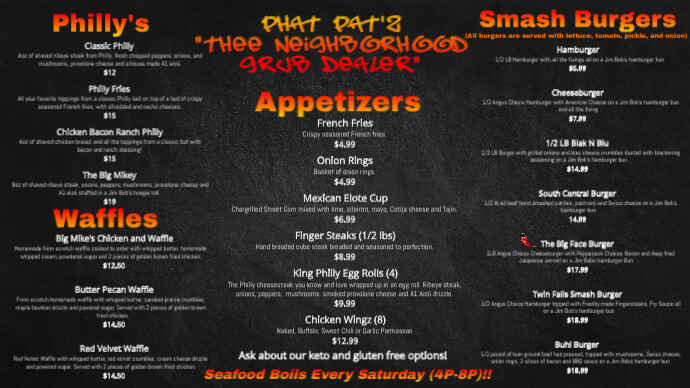 Digital menu display board template | PosterMyWall