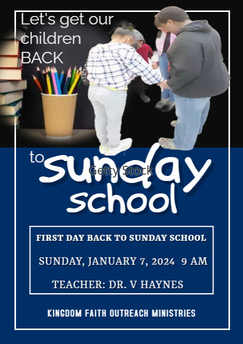 sunday school poster design | PosterMyWall