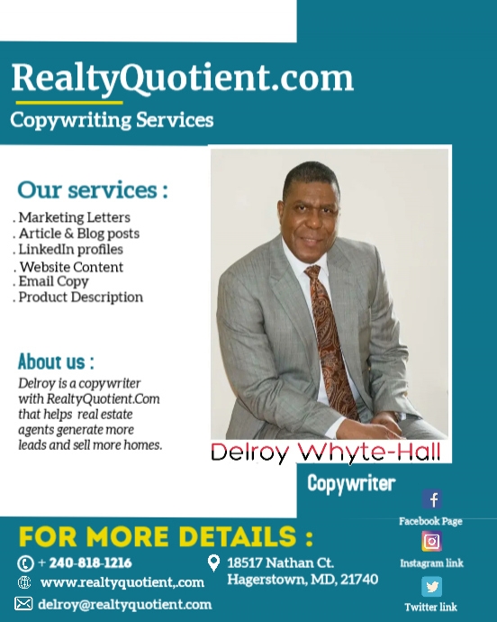 Instagram size of Copy of Copywriting services flyer template ...