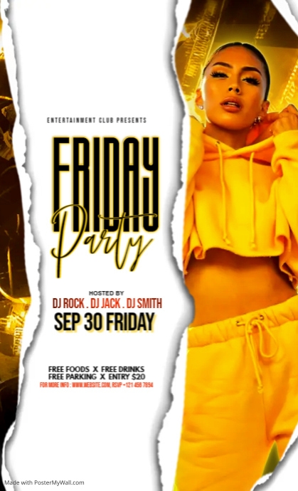 FRIDAY PARTY | PosterMyWall