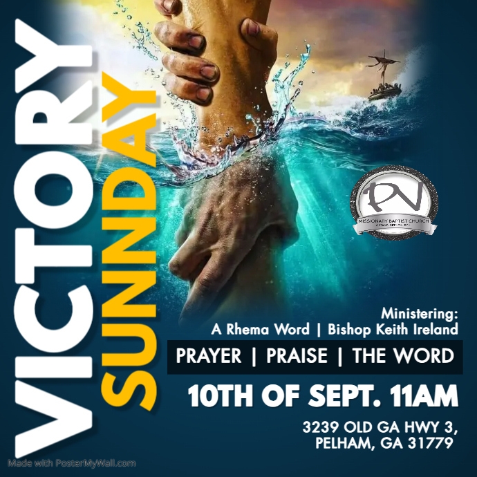 Copy of Victory atlast church flyer | PosterMyWall