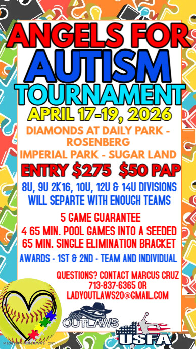 2025 Angels for Autism in Sugarland | PosterMyWall