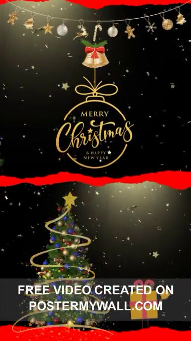 Merry Christmas & Happy New Year story | PosterMyWall