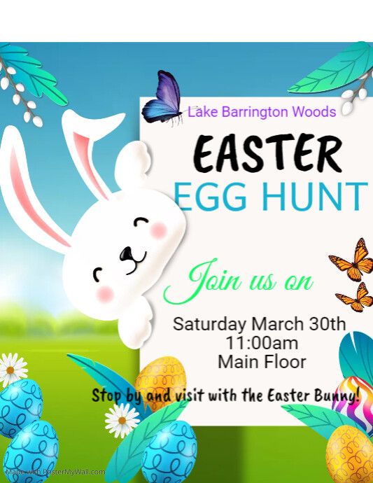Easter egg hunt, Easter, Easter party | PosterMyWall