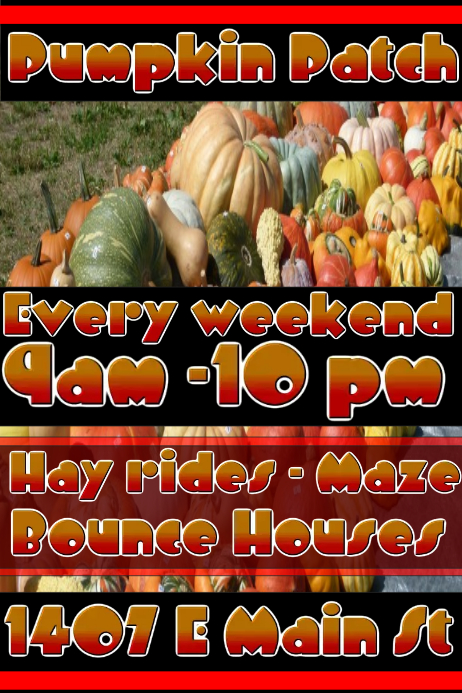 Copy of Pumpkin Patch | PosterMyWall