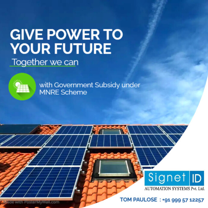 solar panels marketing advertising | PosterMyWall