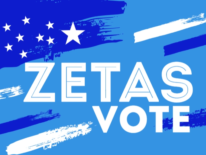 ZETAS VOTE YARD SIGN (RHO XI ZETA) resized | PosterMyWall