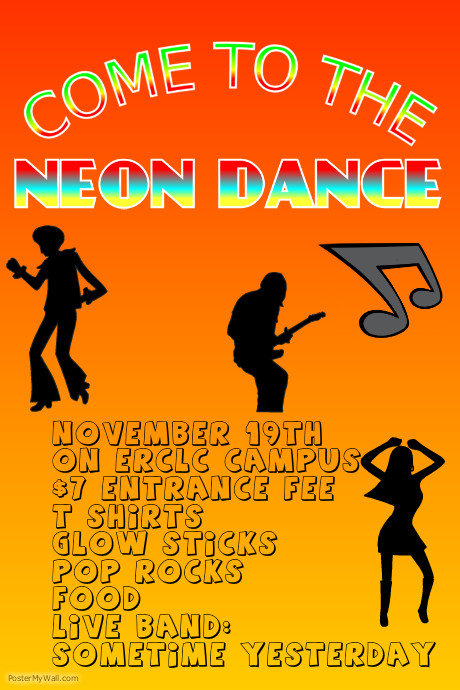 Copy of Neon Dance Poster | PosterMyWall