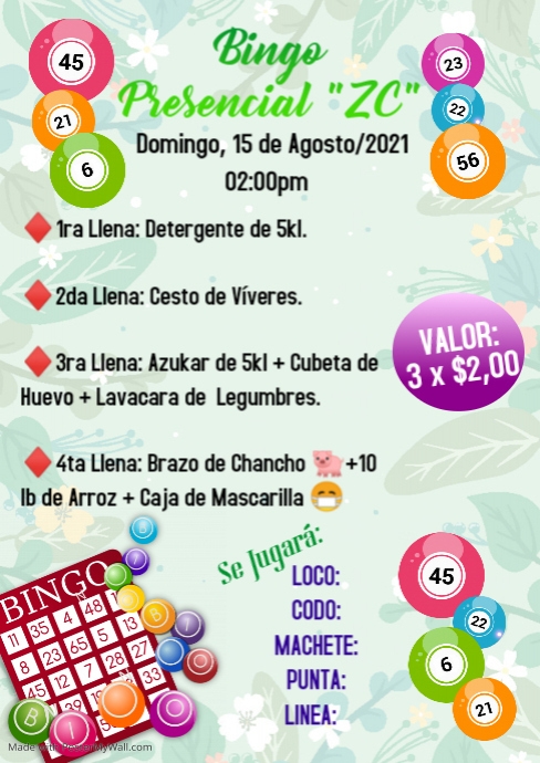 Copy of Flyers Bingo spring | PosterMyWall