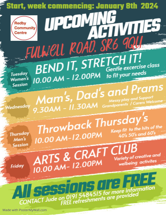 Upcoming Events Flyer | PosterMyWall