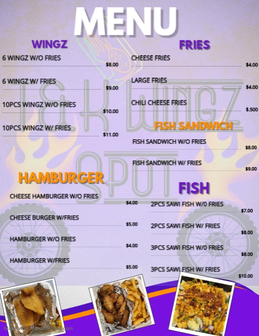 Copy of Copy of Copy of Menu | PosterMyWall