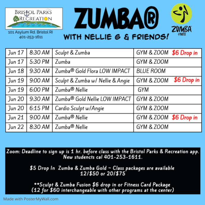 Zumba weekly short week | PosterMyWall