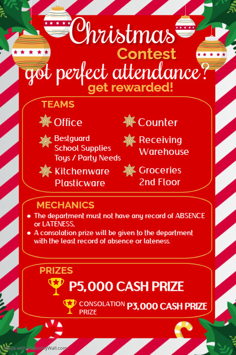 Christmas schedule | PosterMyWall