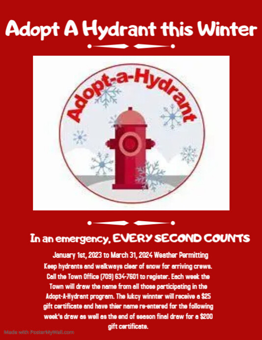Copy of Adopt A Hydrant 2023-2024 | PosterMyWall
