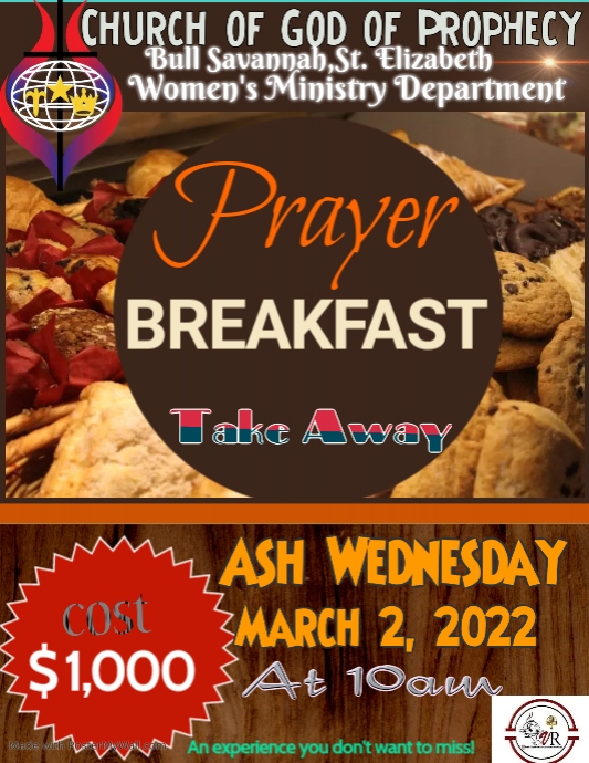 Copy of Prayer Breakfast Flyer | PosterMyWall