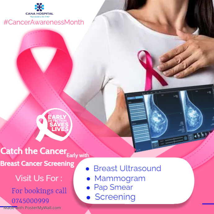 Breast Cancer Screening Program Template | PosterMyWall