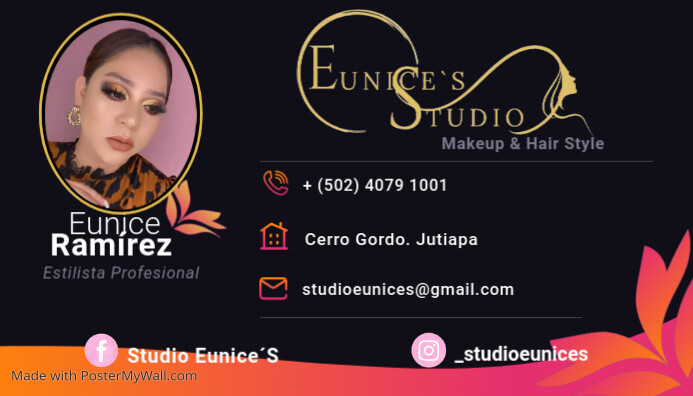 Modern Funky Business Card | PosterMyWall