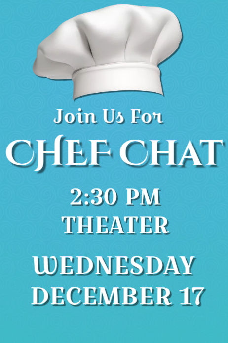 Chef Chat | PosterMyWall