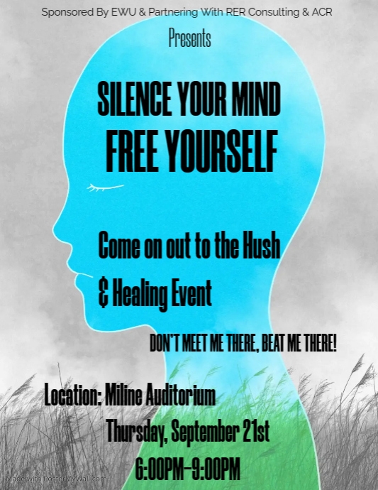Silence your mind book cover design template | PosterMyWall