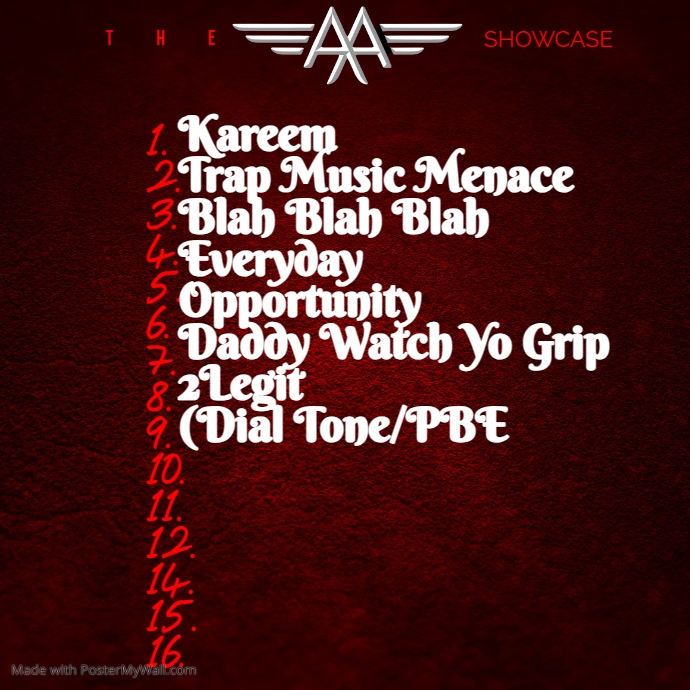 Red Mixtape Tracklist CD Cover | PosterMyWall