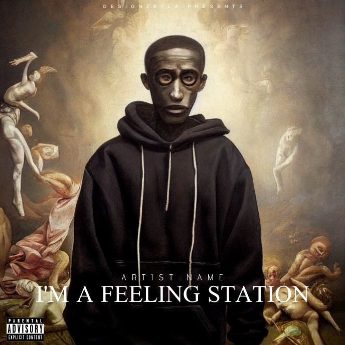 fear renaissance painting style album design Template | PosterMyWall