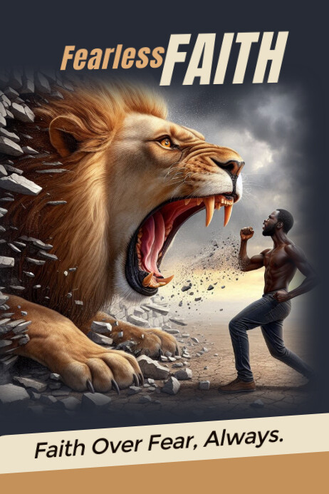 Copy of Fearless faith | PosterMyWall