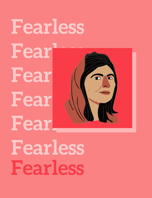 Fearless - Malala poster template | PosterMyWall