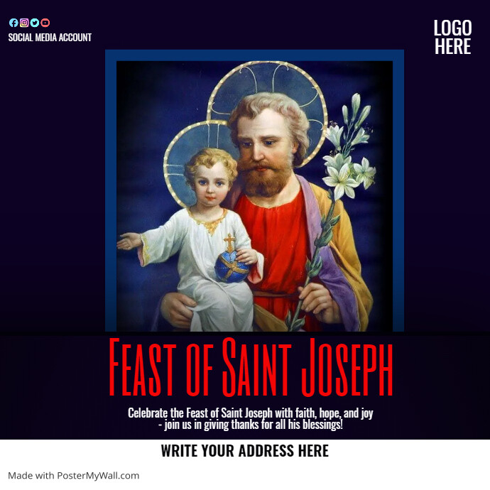 Copy of Feast of Saint Joseph | PosterMyWall
