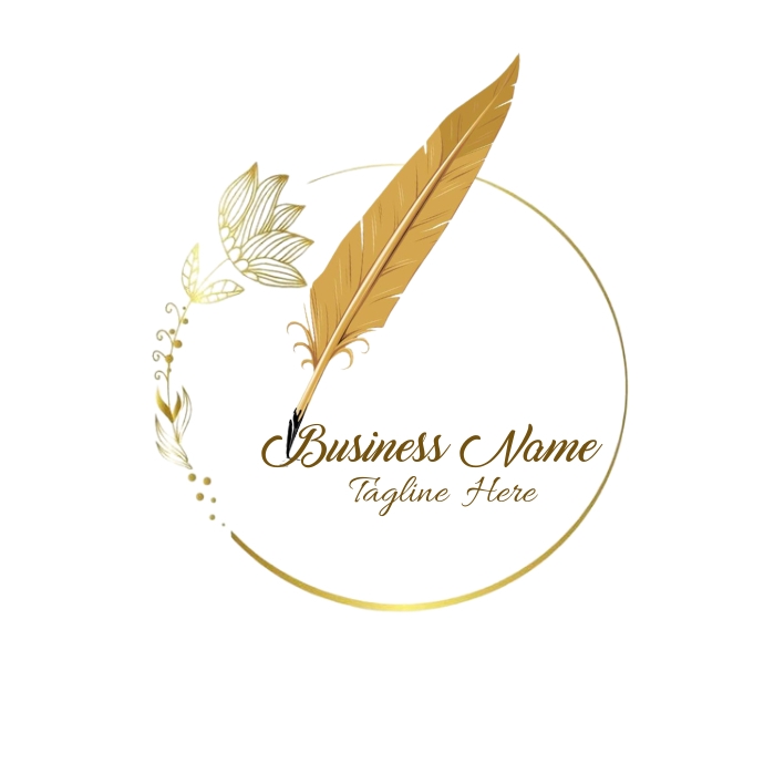 FEATHER LOGO , QUIL LOGO , LUXURY LOGO , SIGN Template | PosterMyWall