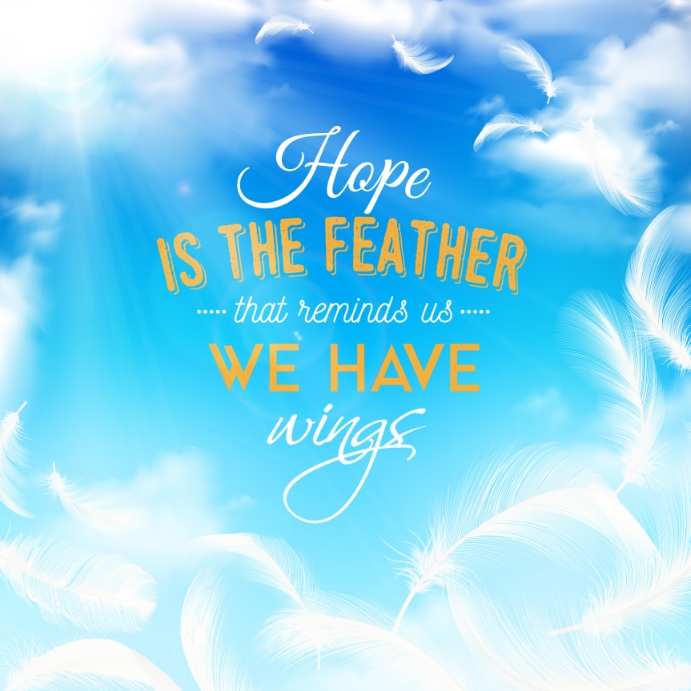 Feather quotes design template | PosterMyWall