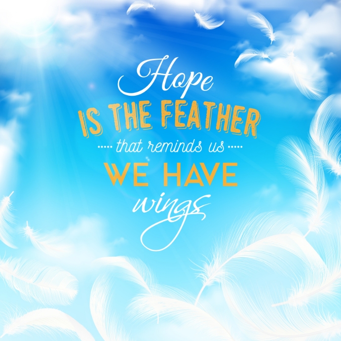 Feather quotes design template | PosterMyWall