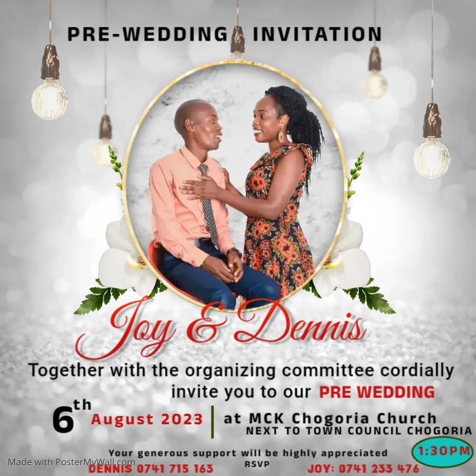 Engagement Ceremony Social Media Post | PosterMyWall