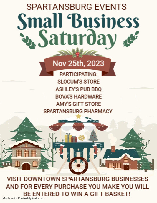 Copy of Vintage small business Saturday flyer | PosterMyWall