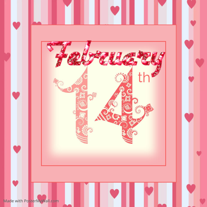 February 14th Stamp Template | PosterMyWall