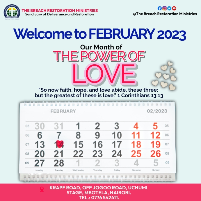 February 2023: the power of love Template | PosterMyWall