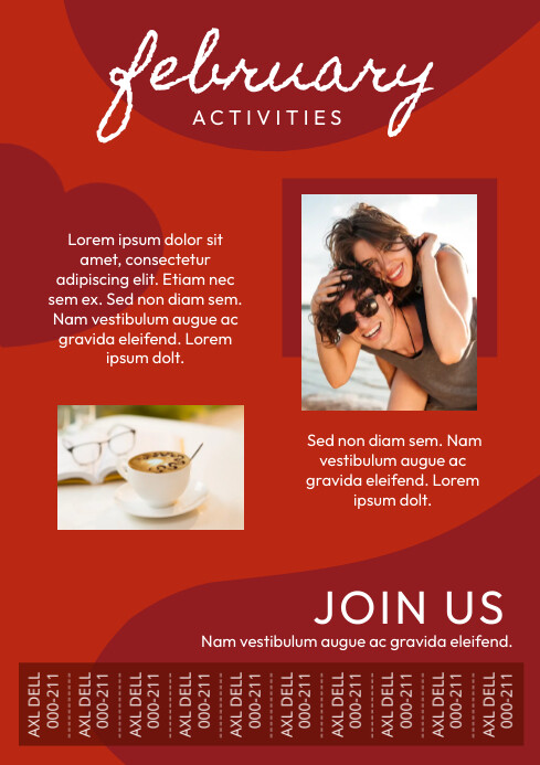Plantilla de February Activities | PosterMyWall