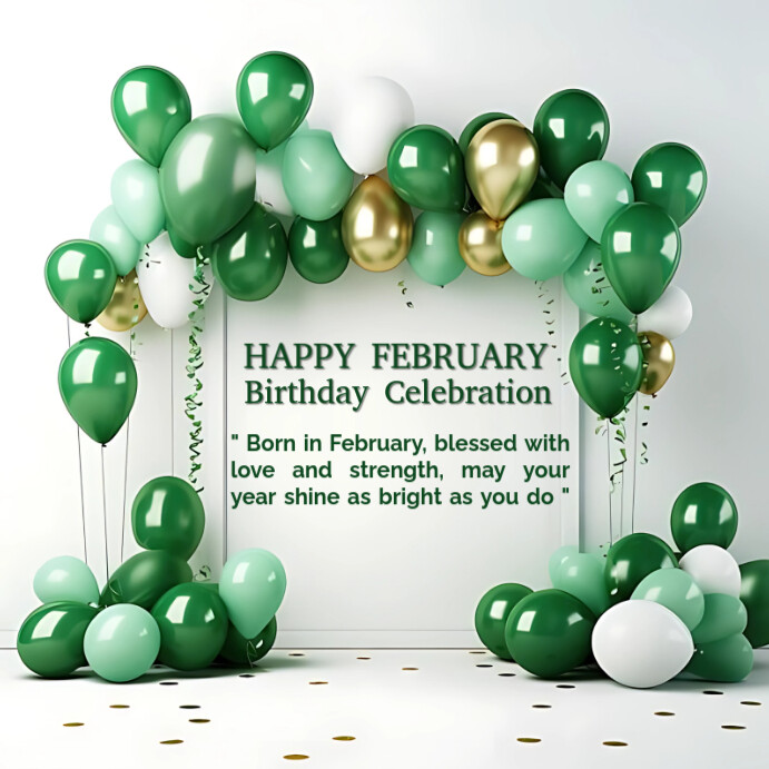 February birthday Template | PosterMyWall