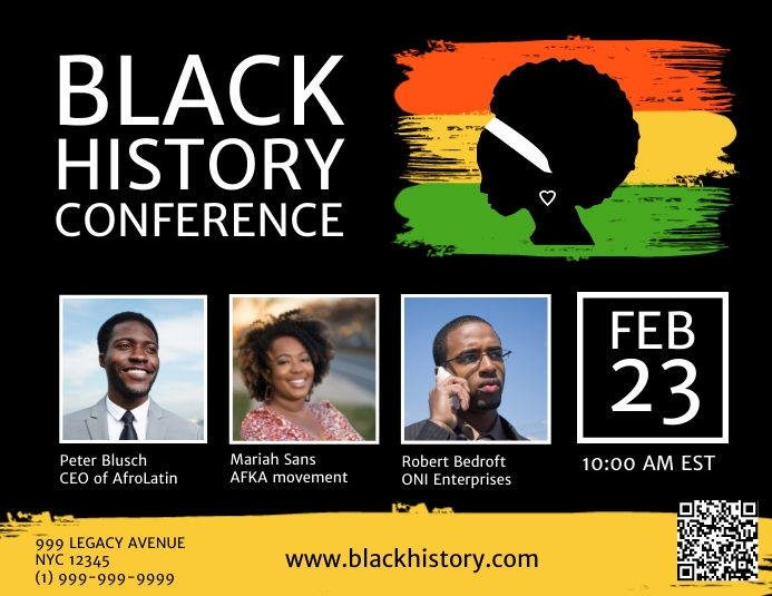 February Black History Month conference ad Template | PosterMyWall