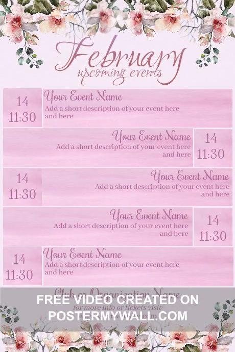 Copy of February Calendar | PosterMyWall