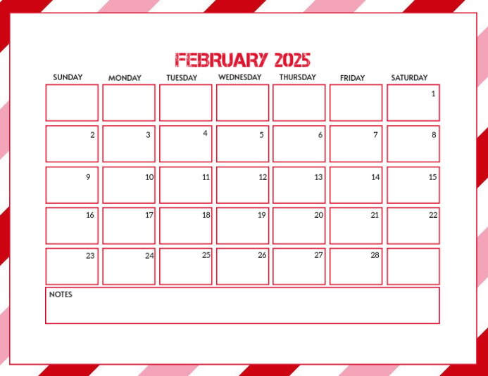 Copy of february calendar template | PosterMyWall
