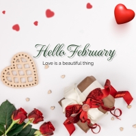 hello february instagram post Template | PosterMyWall