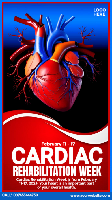 Plantilla de February is Cardiac Rehabilitation Week | PosterMyWall