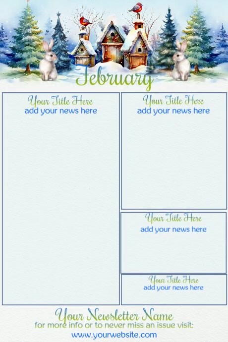 February Newsletter by Paula Template | PosterMyWall
